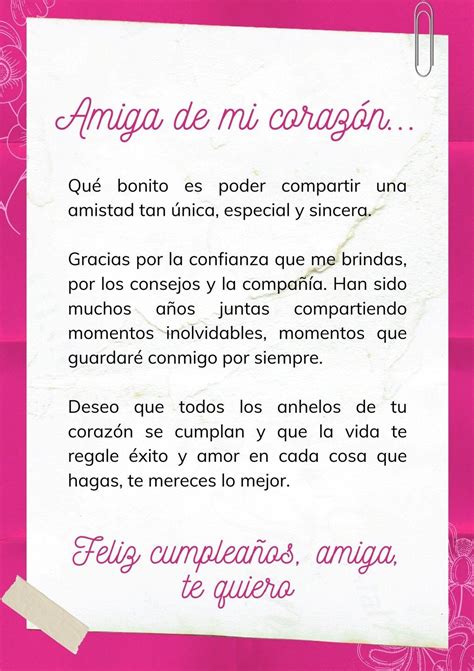 Carta de amor y gratitud para mi mejor amiga en sus quince años