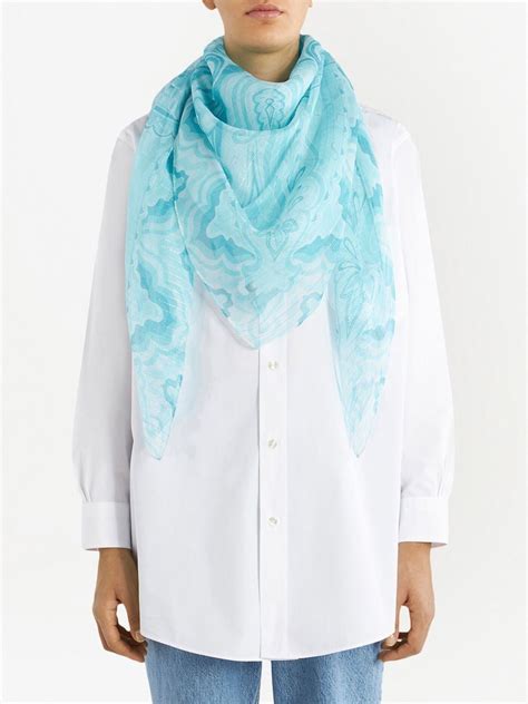 ETRO Paisley Print Silk Scarf Farfetch
