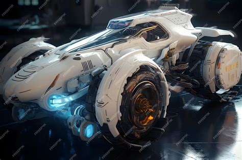 Premium Ai Image Prototype Vehicle Of The Future Neural Network Ai Generated