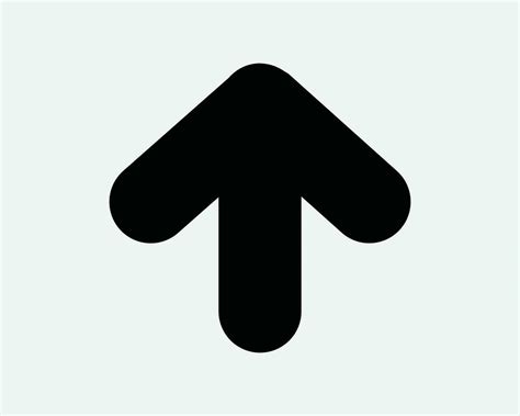 Arrow Up Icon Upload Direction Navigation Point Pointer North Position