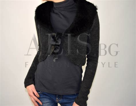 Дамско стилно болеро в графитено сиво Alis bg Fashion Style