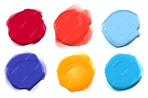 Conjunto De Pintura Abstracta Vector Gratis