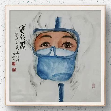 张维富老师创作抗疫主题画作致敬一线战疫工作者 运河区 沧州 疫情