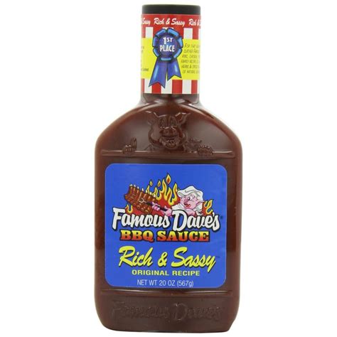 Famous Daves Bbq Sauce Rich And Sassy 20 Ounce Original Barbecue