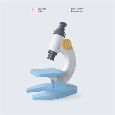 Premium Psd Microscope 3d Icon Isolated