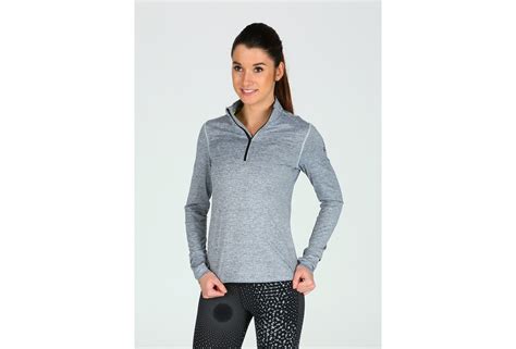 Reebok Camiseta Manga Larga 14 Zip En Promoción Mujer Ropa Camiseta