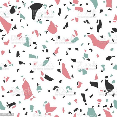 테라초 바닥 매끄러운 패턴 광택 바위 표면 색깔모자이크 바닥 파스텔 색상의 작은 무작위 대리석 자갈 0명에 대한 스톡 벡터 아트 및 기타 이미지 Istock