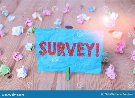 Word Writing Text Survey Business Concept For Research Method Used For Collecting Data From A