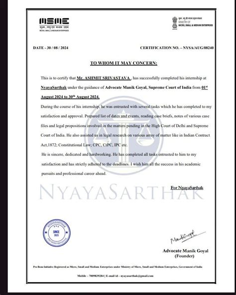 Ashmit Srivastava On Linkedin Internship Legalinternship