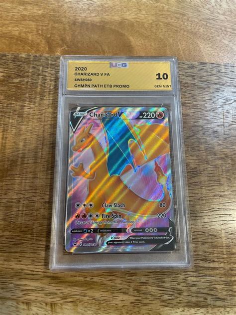 Champions Path Pokémon Graded Card Ucg 10 Charizard V Catawiki