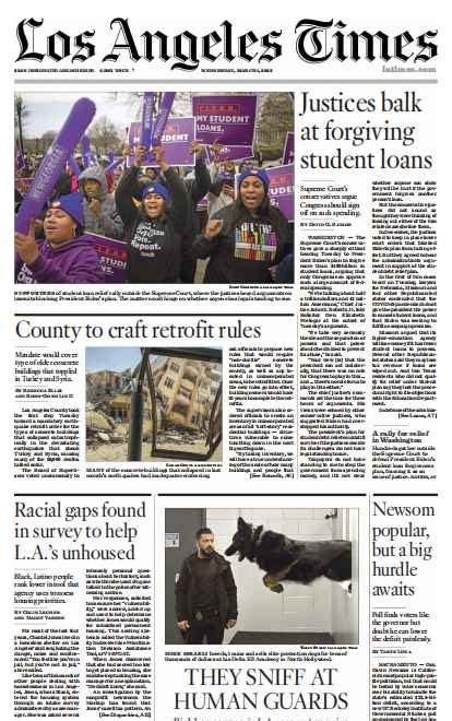 考研英语外刊杂志洛杉矶时报los Angeles Times 2023 03 01英语原版外刊日刊 英语外刊社