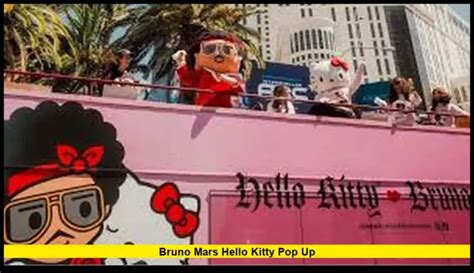 Bruno Mars Hello Kitty Pop Up Chicago Fans Rush To Exclusive Merch