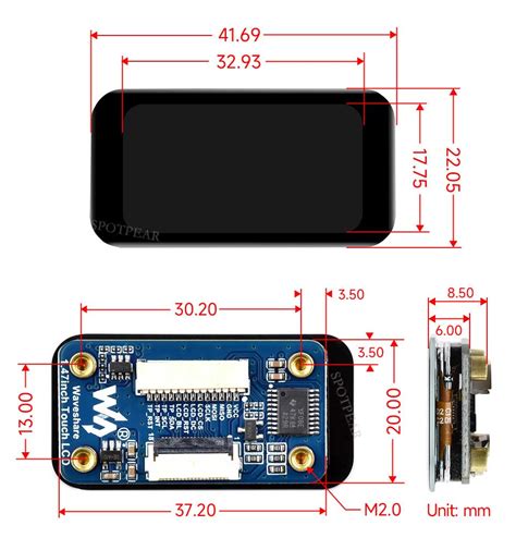147 Inch Lcd Axs5106l Touchscreen Jd9853 Display 172x320 For Arduinoraspberry Pipicoesp32