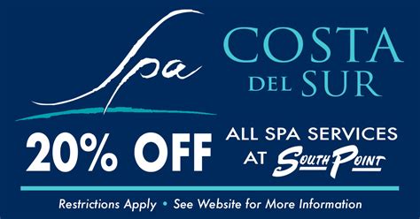Events Calendar 20 Off For Locals At Costa Del Sur Spa And Salon At