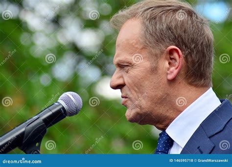 Donald Tusk Der Pr Sident Des Geschenkes Des Europ Ischen Rates In