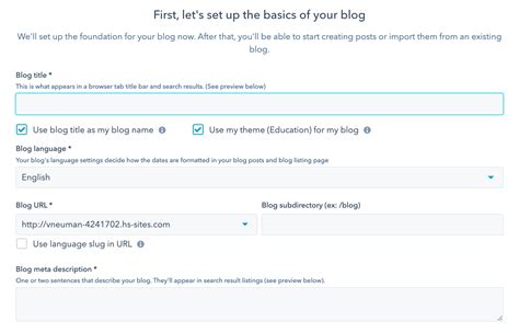 Create A New Blog