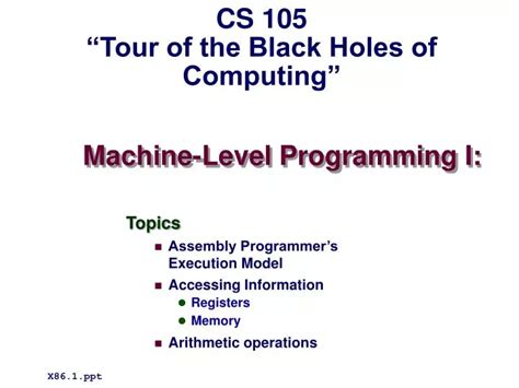 Ppt Machine Level Programming I Powerpoint Presentation Free