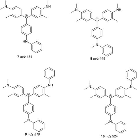 Possible Structures Of The Higher Molecular Weight Dyes Appearing In Download Scientific