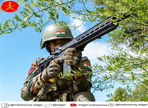 Indian Army Trooper With A Sig 716 Battle Rifle Rindiandefense