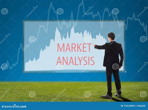 Market Analysis For Graph Stock Image Image Of Assessment 77612095