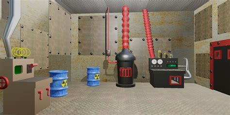 Chum Bucket Complete Rooms 3d Model Cgtrader