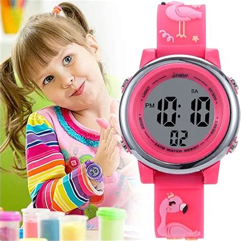 Busca Reloj Para Ninos Con Dibujos Animados Muneca Impermeable A La