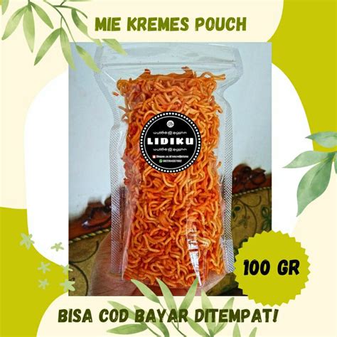 Jual 100gr Mie Kremes Jajanan Jadul Aneka Rasa Kemasan Standing Pouch