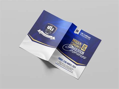 Convocation Brochure Cover Design
