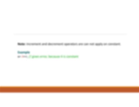 Solution Increment And Decrement Operator In C Studypool