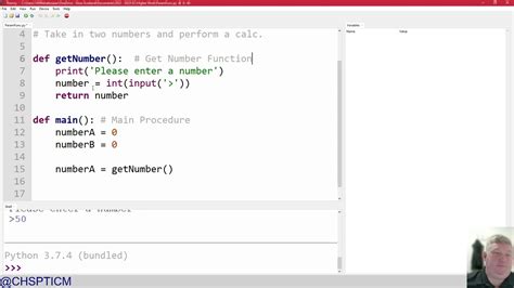 Higher Computing Science Sdd Functions And Parameters Python Youtube