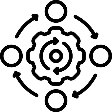 Black Line Icon For Workflow Vector Art At Vecteezy