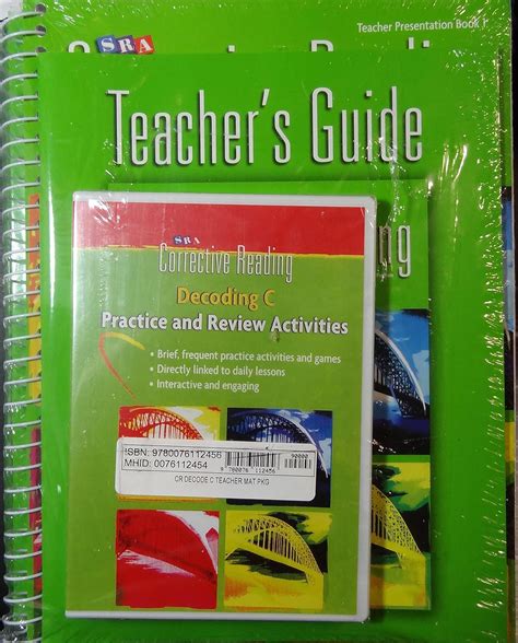 Corrective Reading Decoding Level C Teacher Materials Package Corrective Reading Decoding