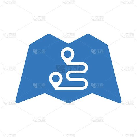 位置，地图，地点图标 蓝色