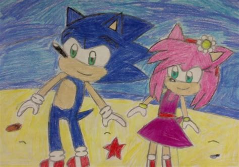 Sonamy Beach Walk By Xsamxthexhedgehogx On Deviantart
