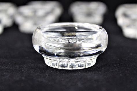 Round Glass Salt Cellars