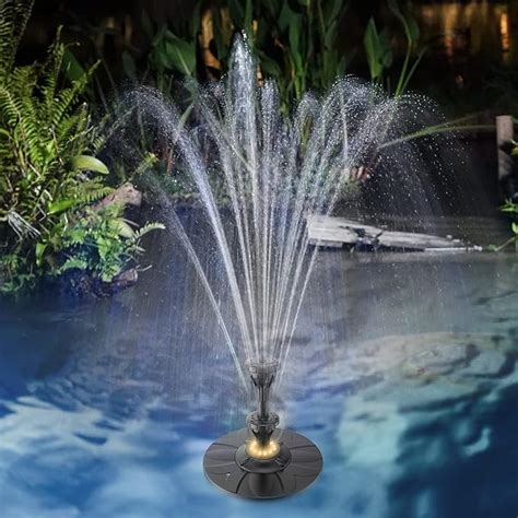 Szmp Floating Pool Fountain 2023 Upgraded 6w Waterfall