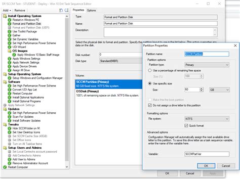 Secondart Partition And Drive Letter Assignment Configuration Manager 2012 Windows