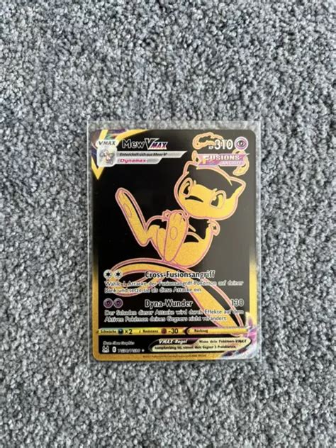 Pokemon Mew Vmax Gold Lost Origin Lor Tg30 German Nm £877