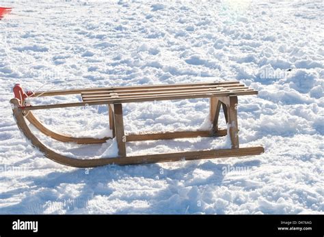 Sledge Sledging Sledges Snow Fun Play Playing In The Winter Weather
