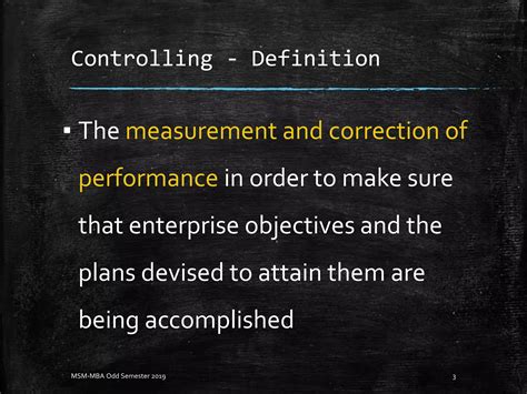 Principles Of Management Unit 5 Controlling PPTX