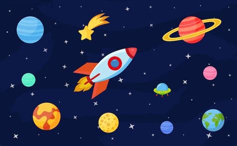 Premium Vector Outer Space Background Vector Illustration