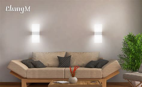 Led Wall Sconce Modern Wall Light Lamps 12w Cool White 6000k Up And