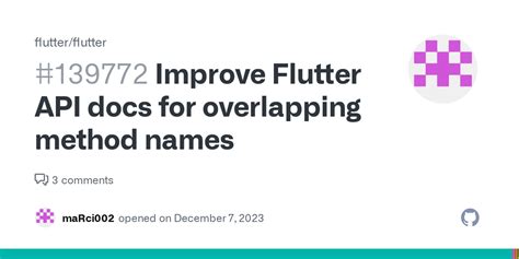 Improve Flutter Api Docs For Overlapping Method Names · Issue 139772