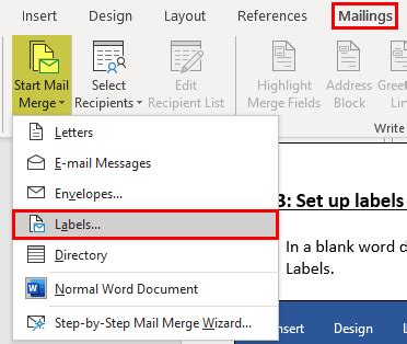 How To Print Labels From Excel Steps To Print Labels From Excel