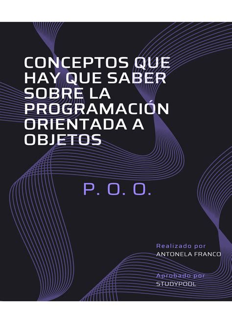 Solution Programaci N Orientada A Objetos Studypool