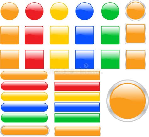 Game Buttons GUI Pack Stock Vector Illustration Of Graphic