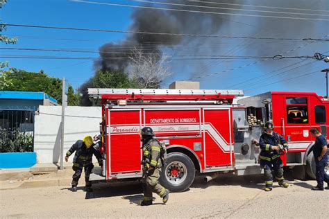 Bomberos De Hermosillo Controlan Incendio En La Colonia Carmen Serdán