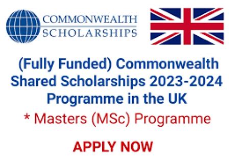 Commonwealth Shared Scholarships 20242025 Fully Funded Latest