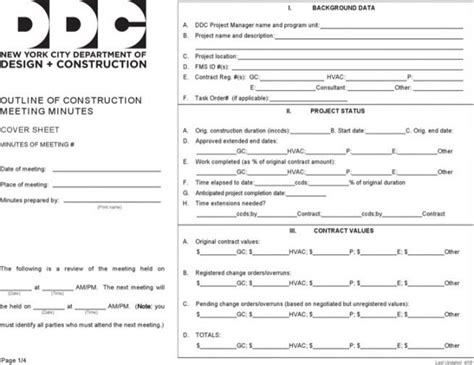 A Construction Permit Form Is Shown In Black And White With The Words
