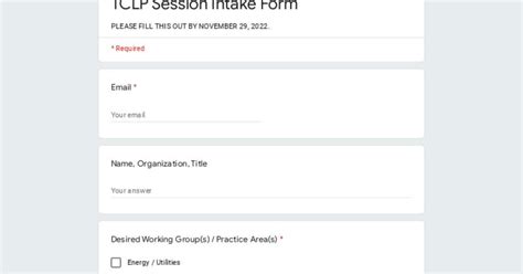 Lauren C Hornsby On Linkedin Tclp Session Intake Form